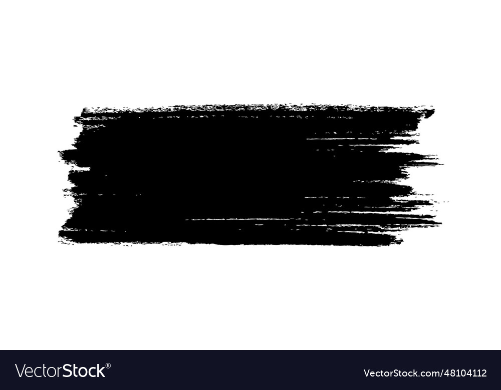 Black brush stroke paint ink Royalty Free Vector Image