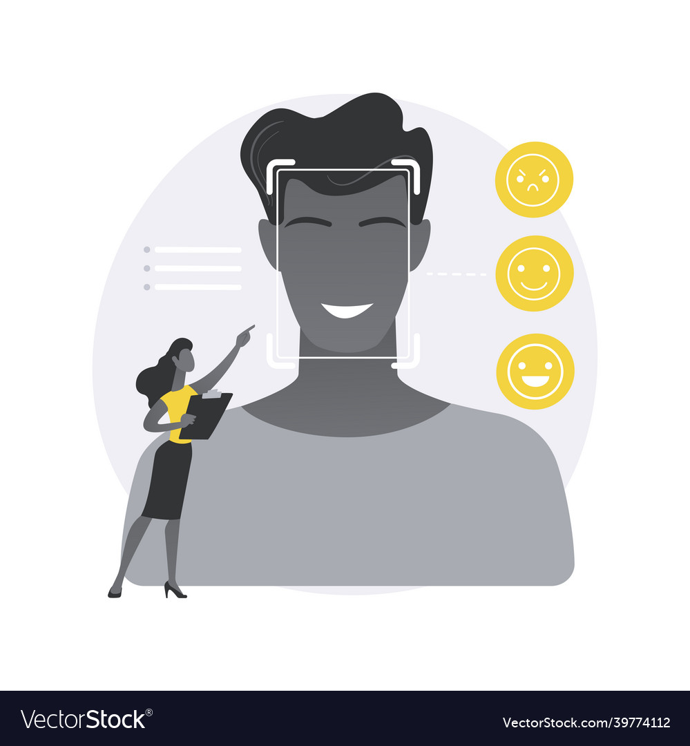 Emotion Detection Abstract Concept Royalty Free Vector Image