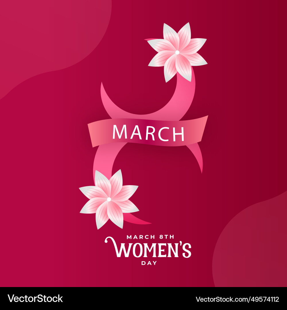 Free creative march womens day celebration Vector Image