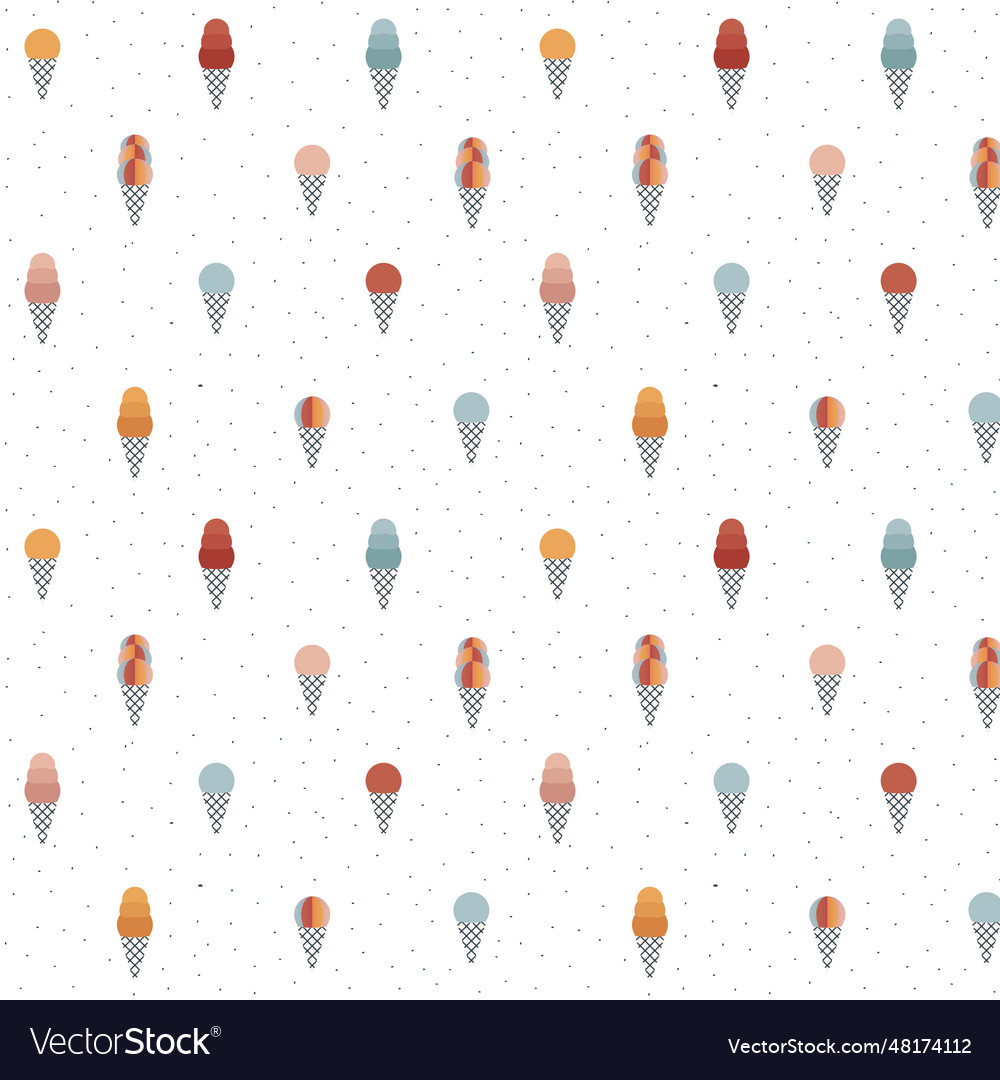 Ice cream pattern Royalty Free Vector Image - VectorStock