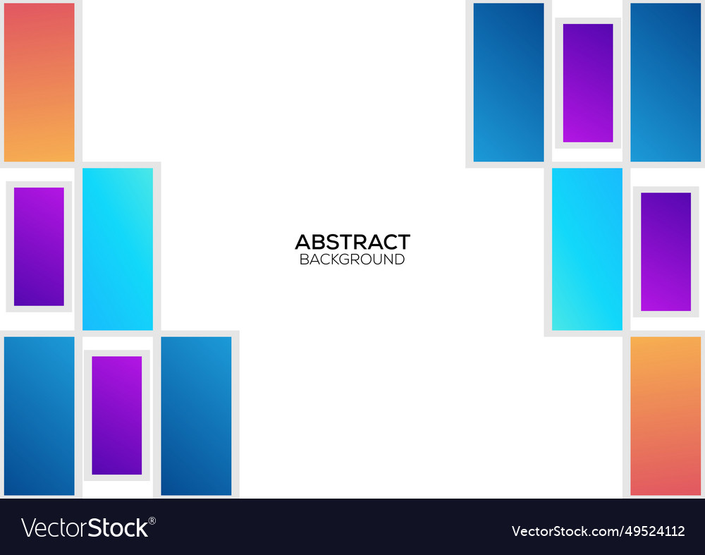 Rectangle gradient modern background design Vector Image