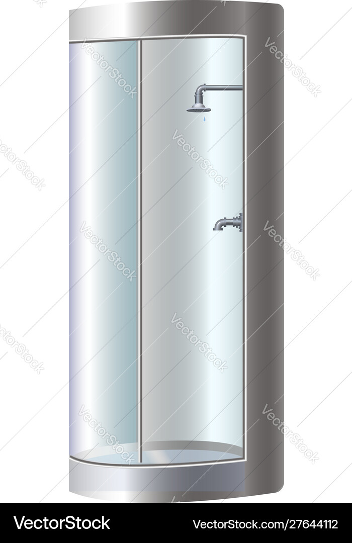 Shower stall icon cartoon style Royalty Free Vector Image