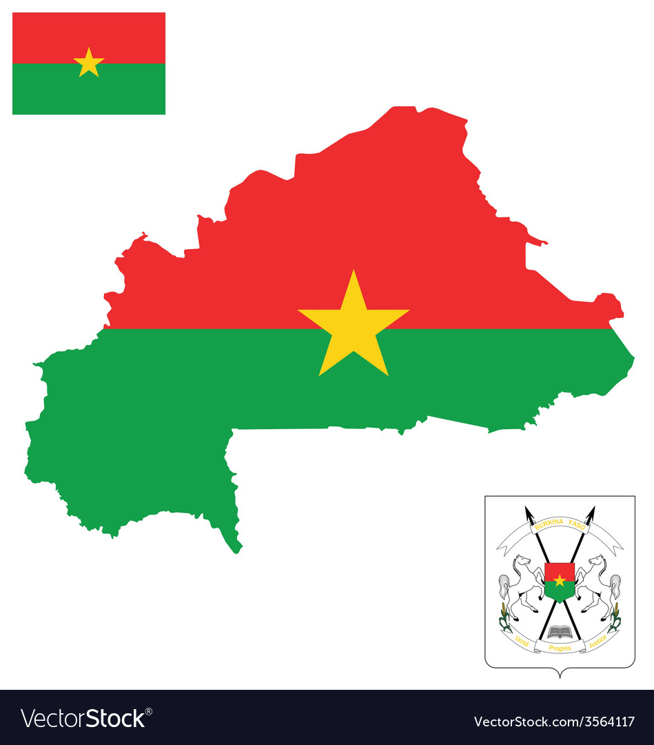 Burkina Faso Flag Royalty Free Vector Image Vectorstock