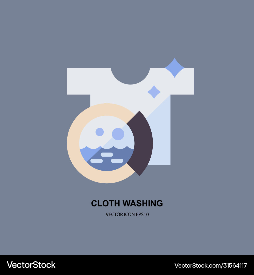 Cloth washing icon laundry icon Royalty Free Vector Image