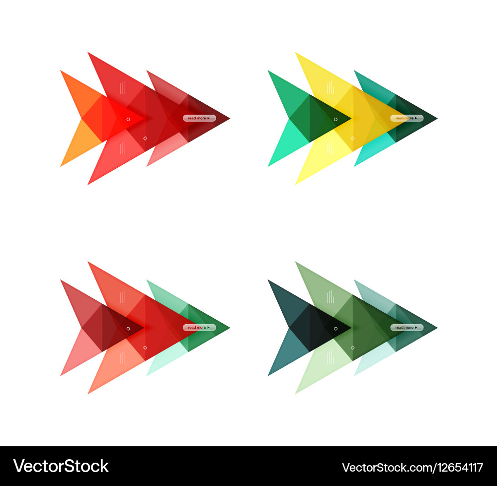 Colorful arrow option infographics Royalty Free Vector Image