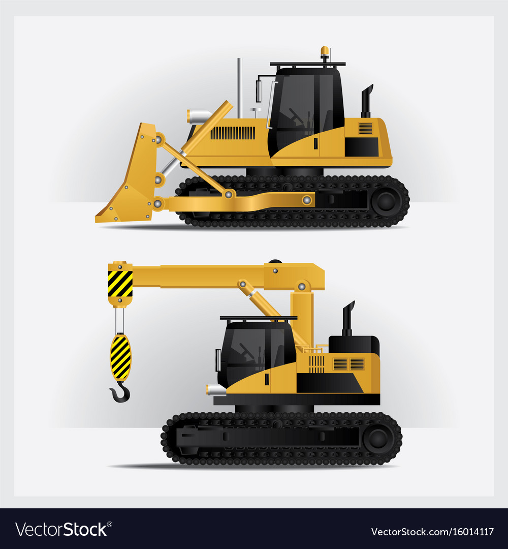 Construction vehicles Royalty Free Vector Image