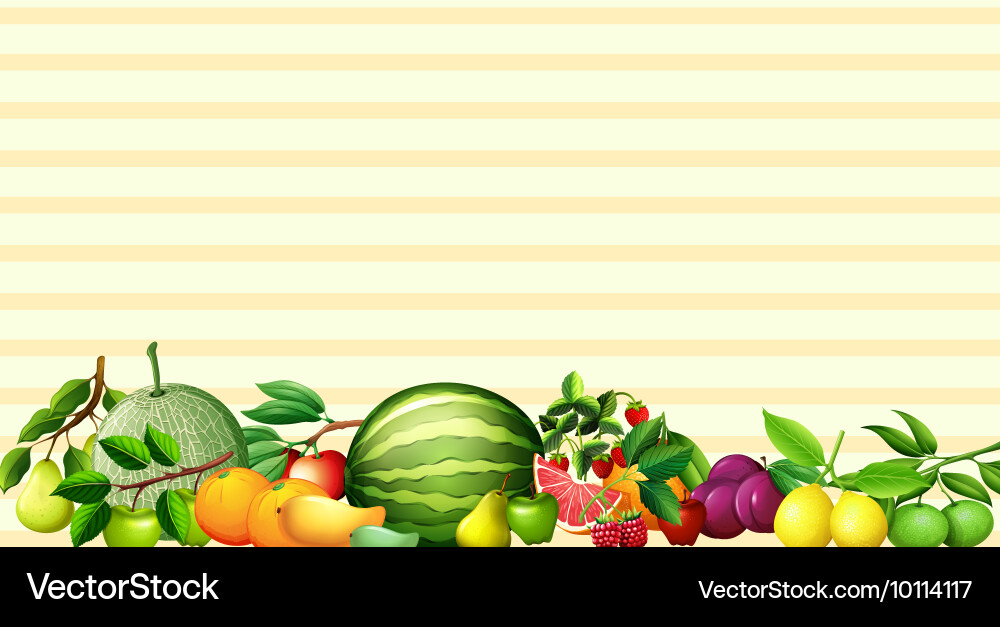 Paper design with fresh fruits Royalty Free Vector Image