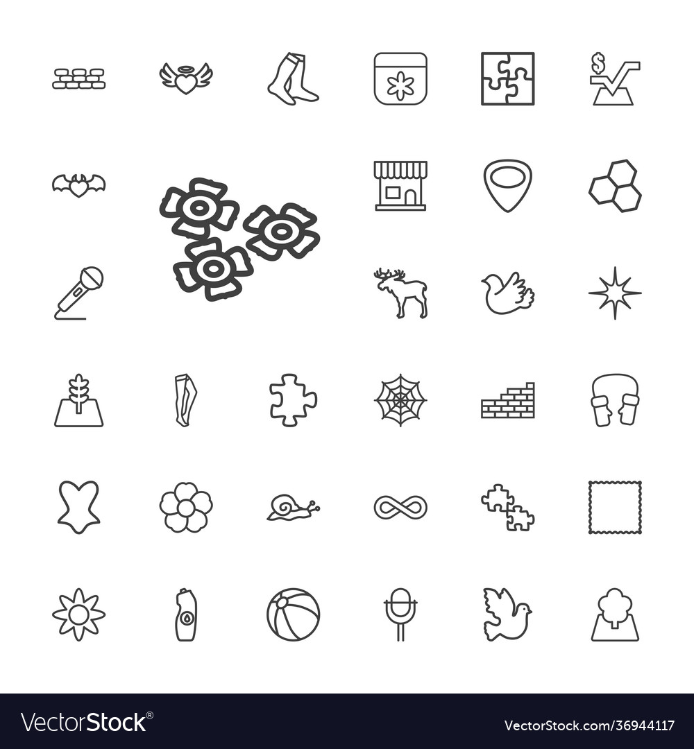 Pattern icons Royalty Free Vector Image - VectorStock