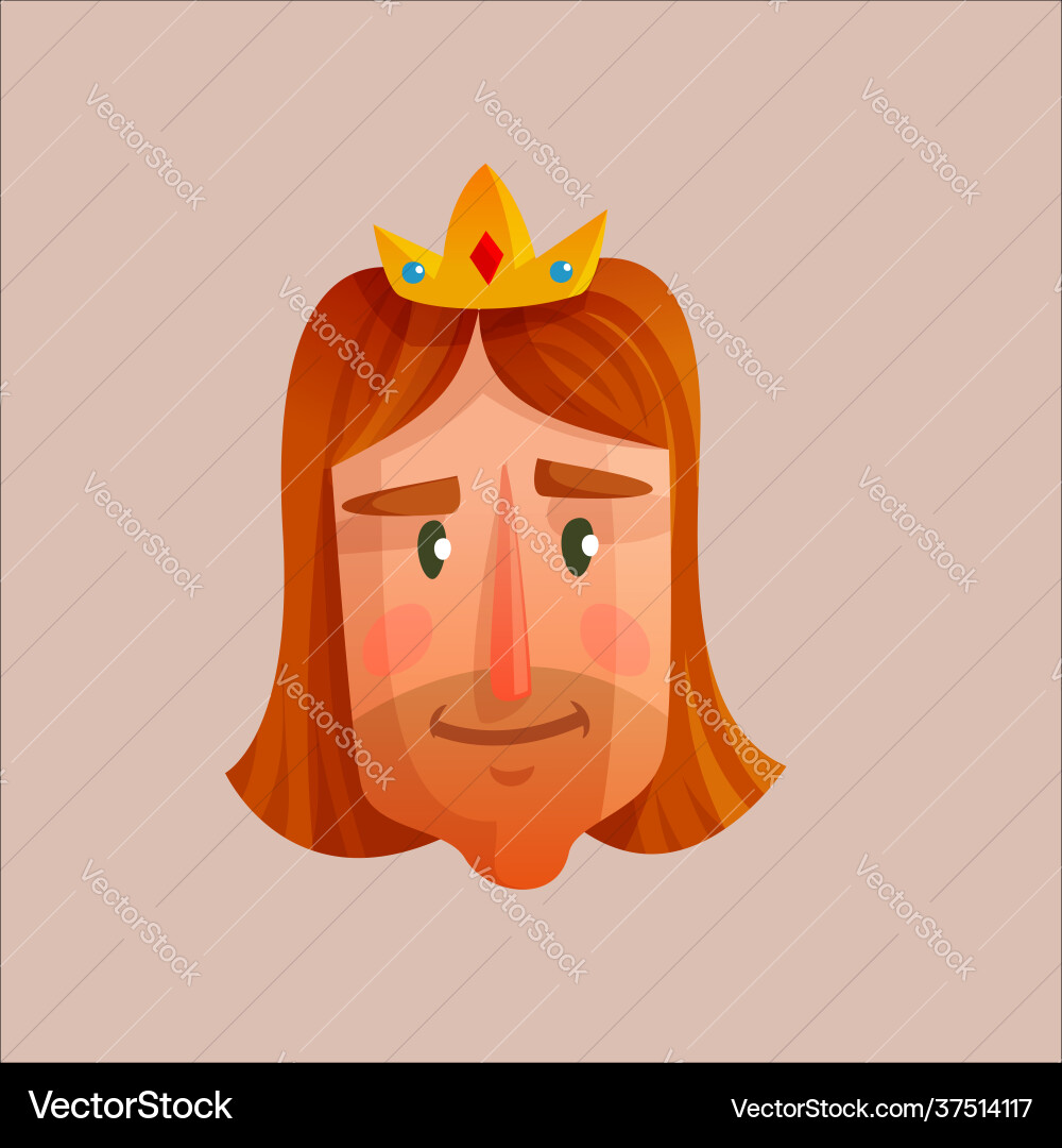 Royal character cartoon Royalty Free Vector Image