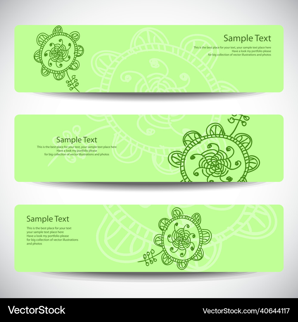 Set of eco banners Royalty Free Vector Image - VectorStock