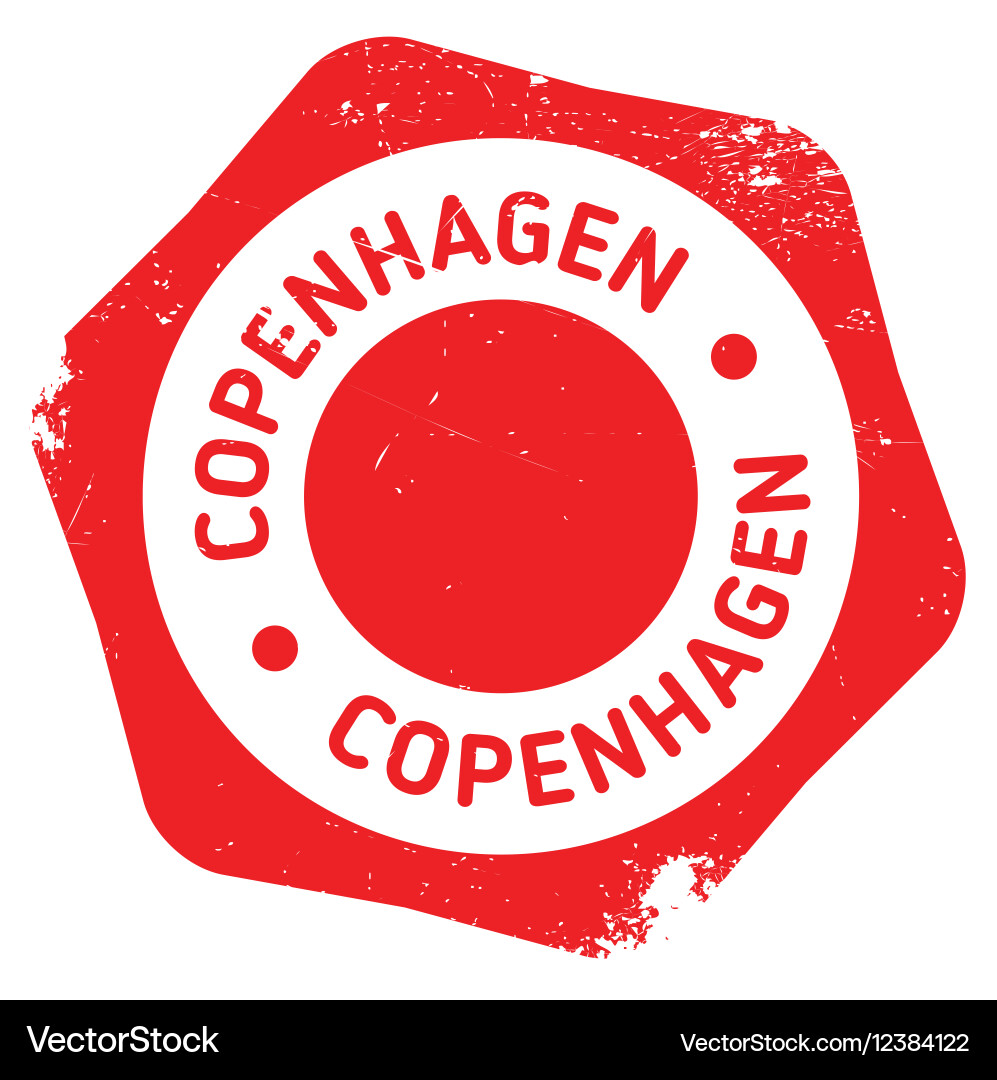 Copenhagen stamp rubber grunge Royalty Free Vector Image