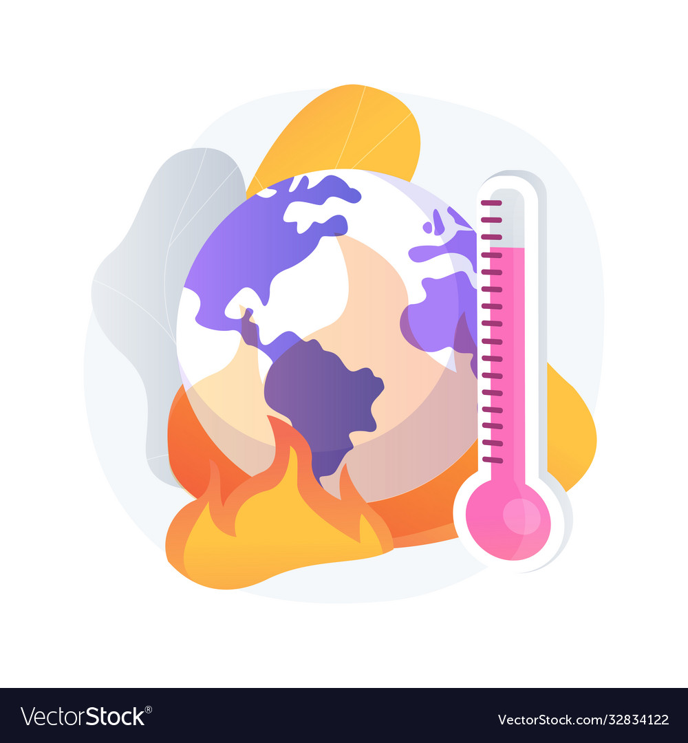 Global warming abstract concept Royalty Free Vector Image Global warming abstract concept Royalty Free Vector Image