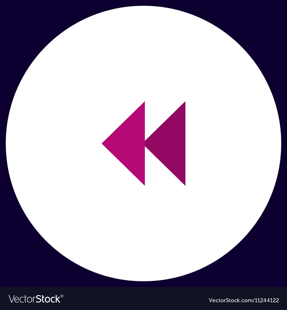 Rewind computer symbol Royalty Free Vector Image