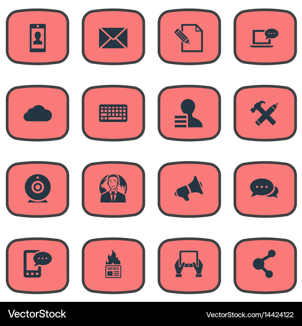 Set of simple user icons Royalty Free Vector Image