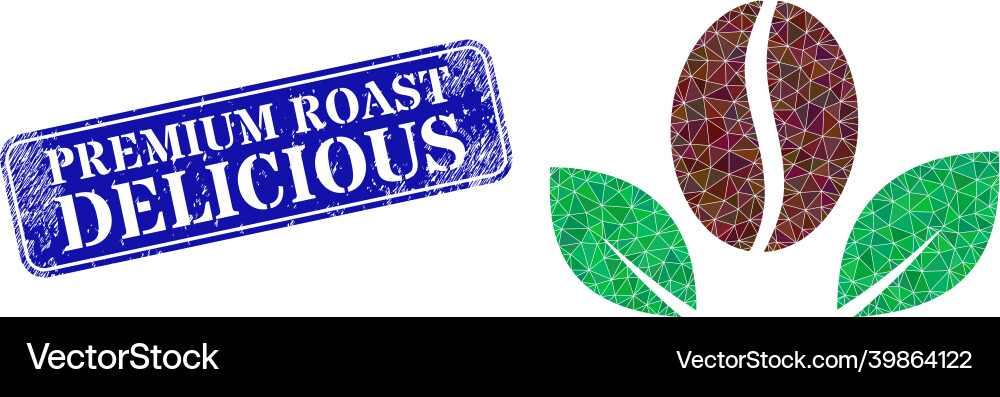 Textured premium roast delicious stamp Royalty Free Vector