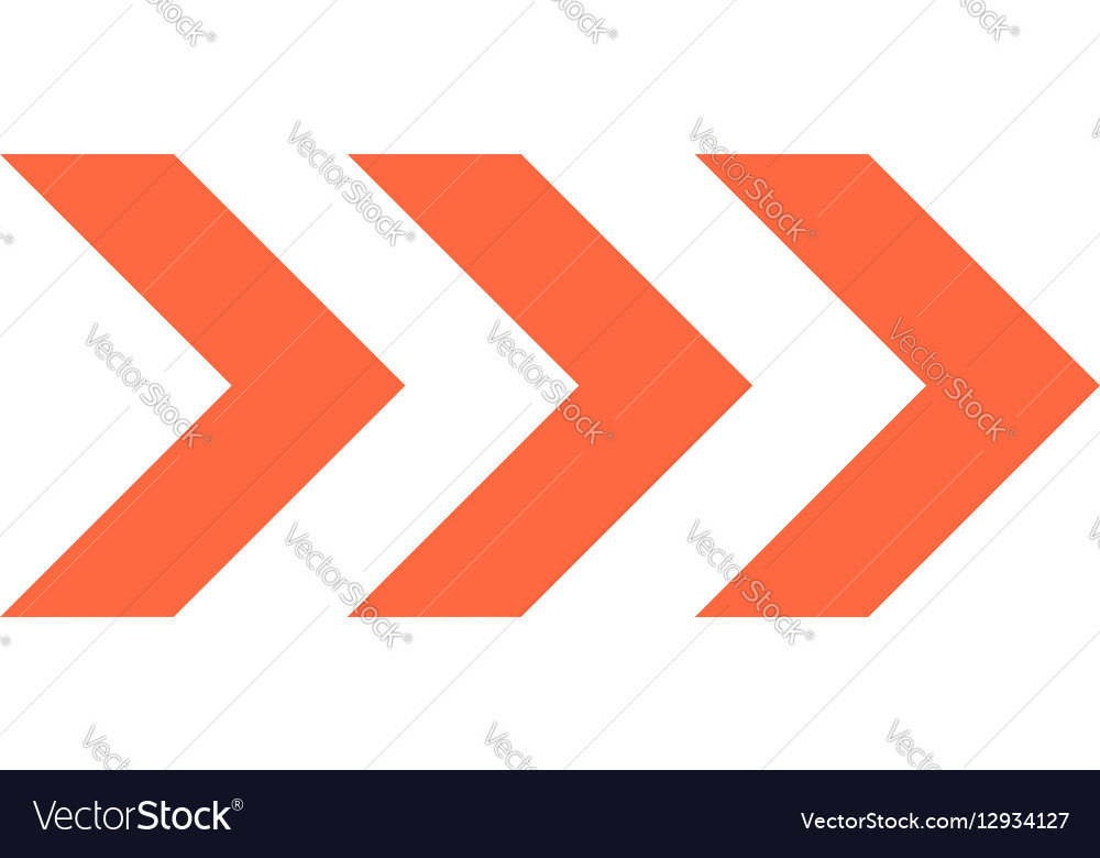 Arrow icon direction button pointer sign Vector Image