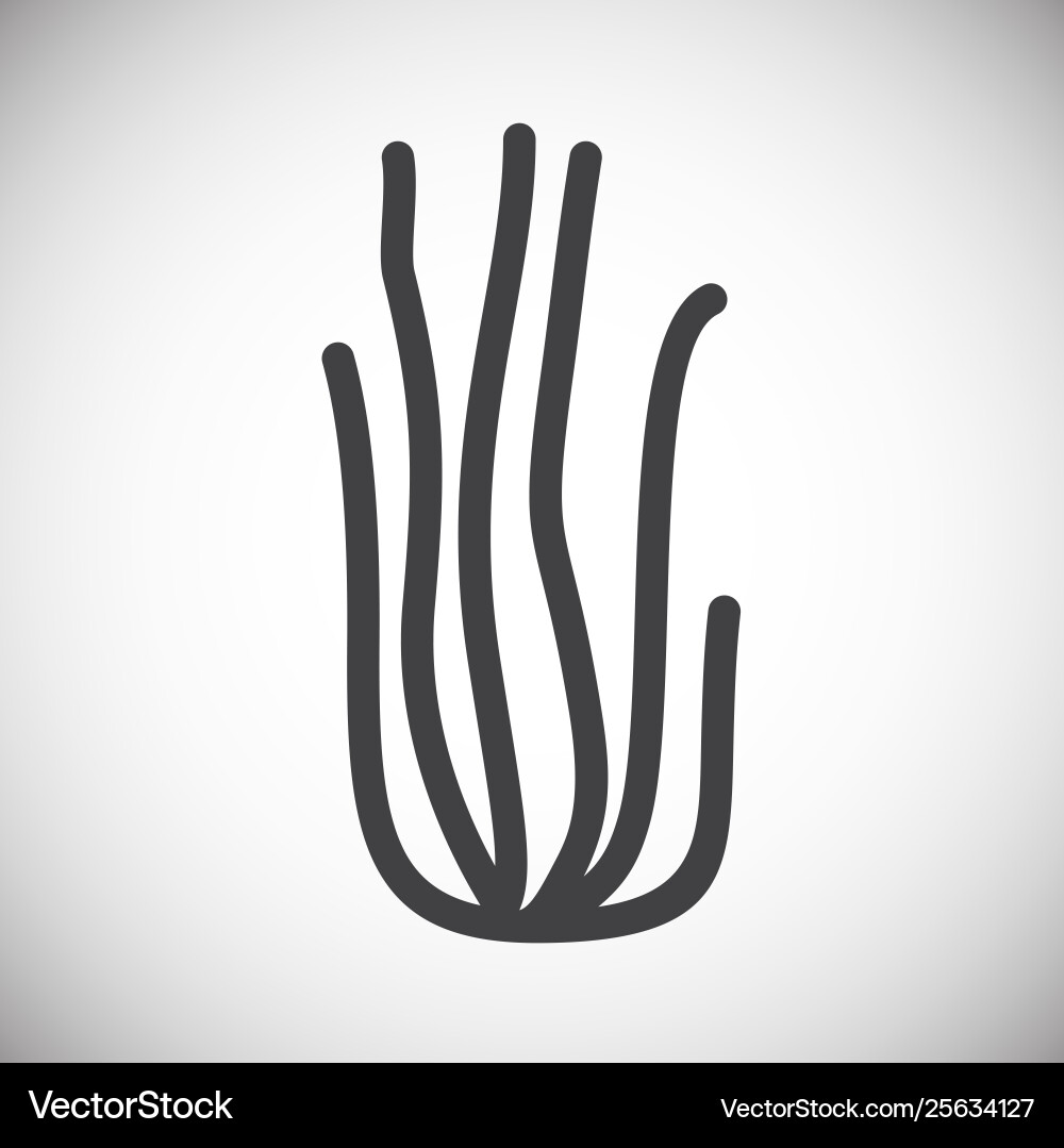 Coral icon on background for graphic and web Vector Image