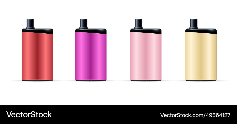 Disposable pen vape eps10 color Royalty Free Vector Image