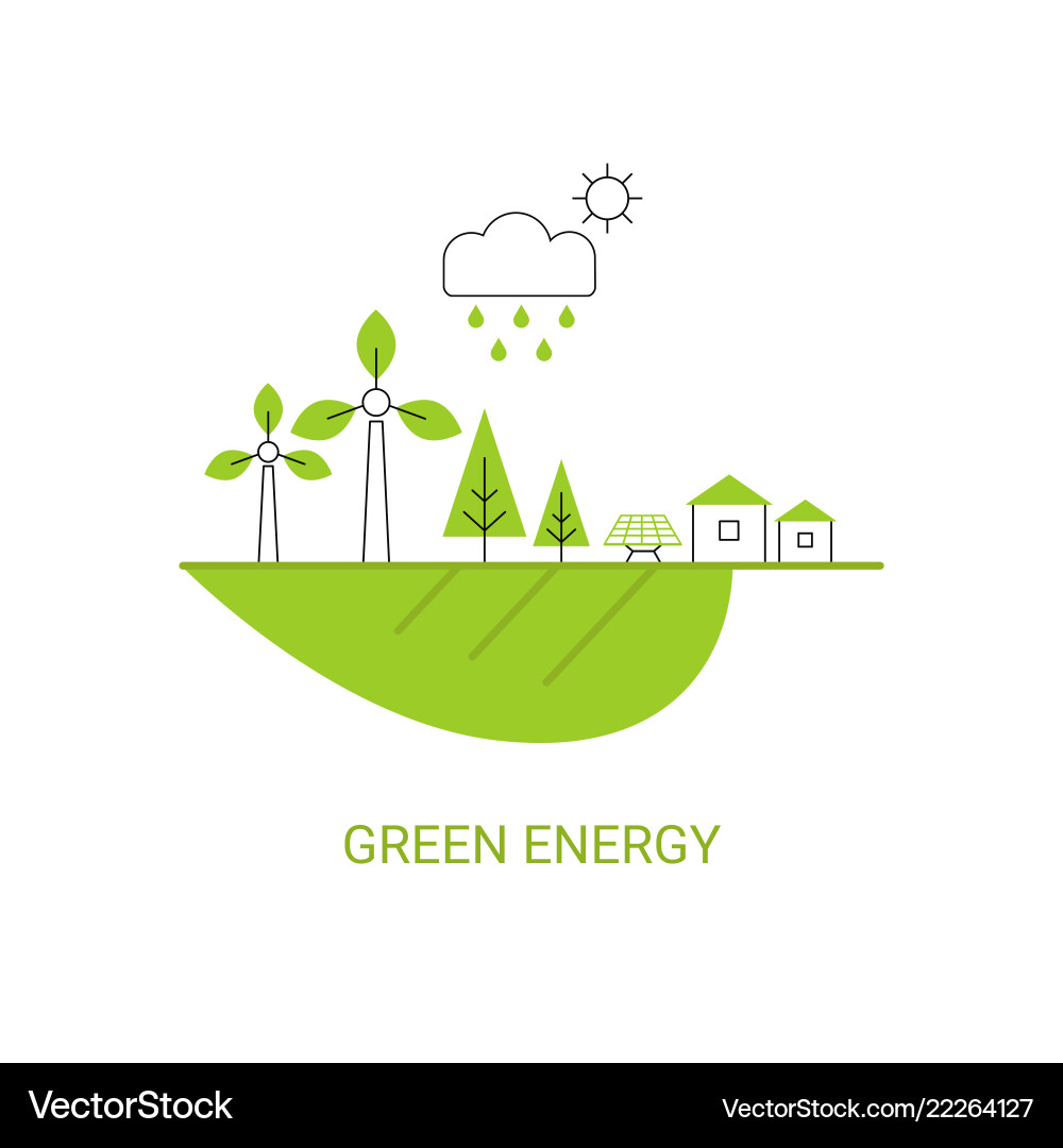 Green Energy Concept Energy Concept Royalty Free Vector