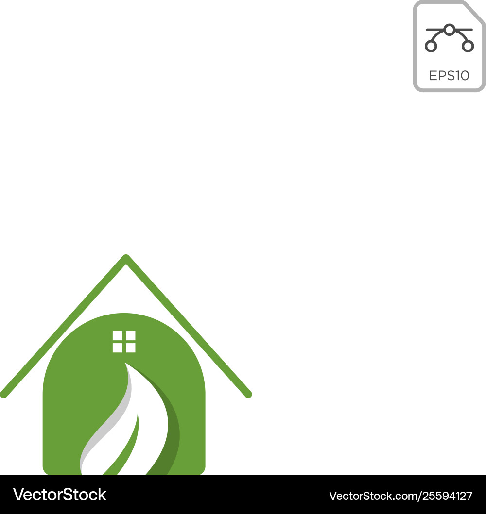 Home nature logo design inspiration icon element Vector Image