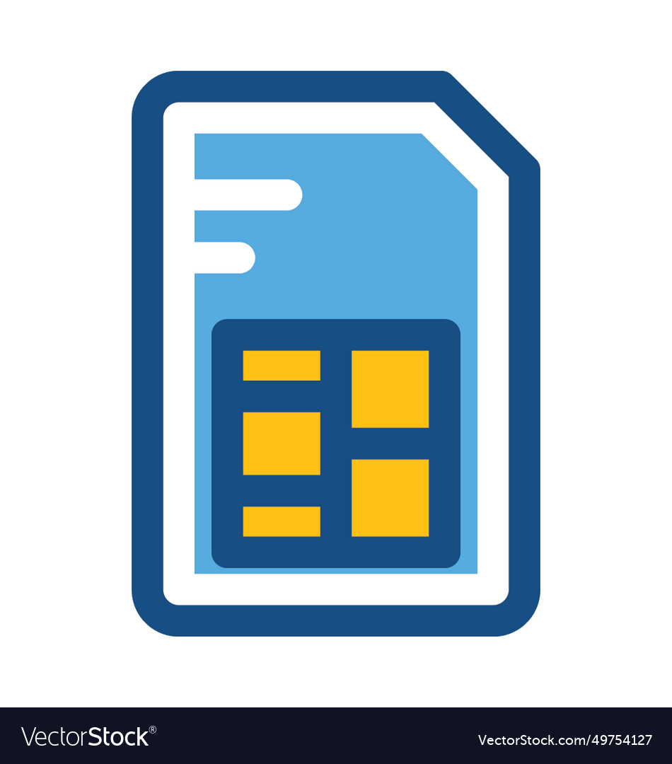 Sim icon Royalty Free Vector Image - VectorStock