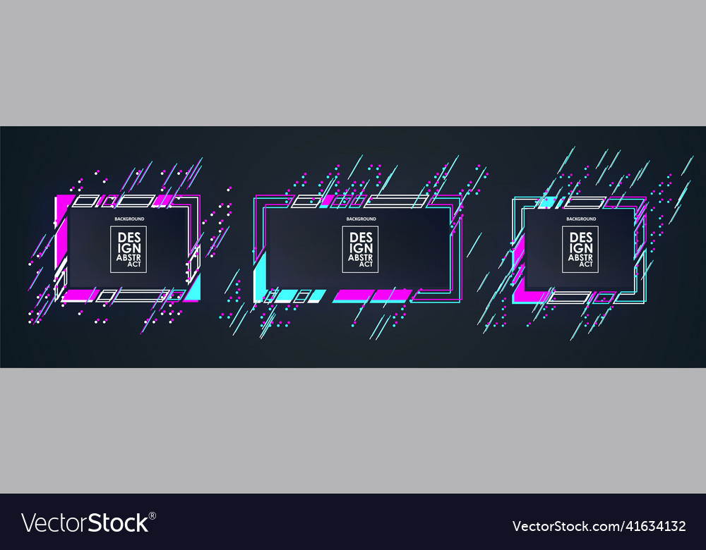 Hipster rectangular frames Royalty Free Vector Image