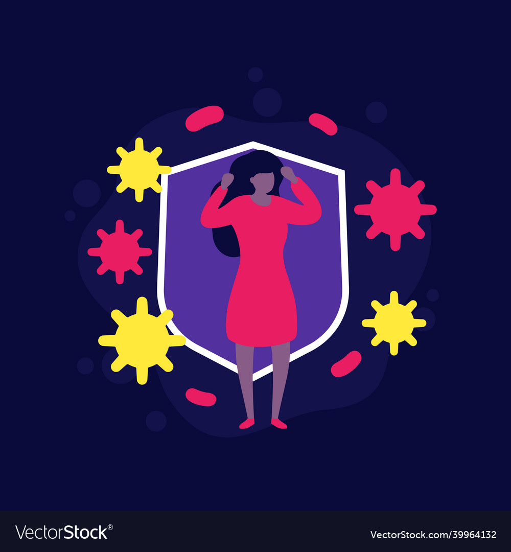 Immune System And Viruses Art Royalty Free Vector Image
