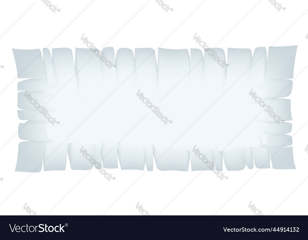 Old rectangular light blue torn banner Royalty Free Vector