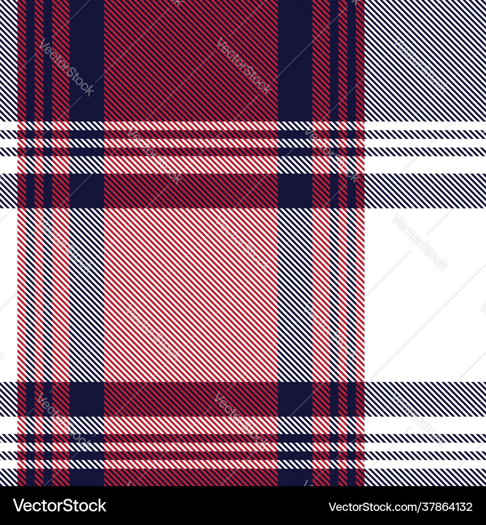Red asymmetric plaid textured seamless pattern Vector Image