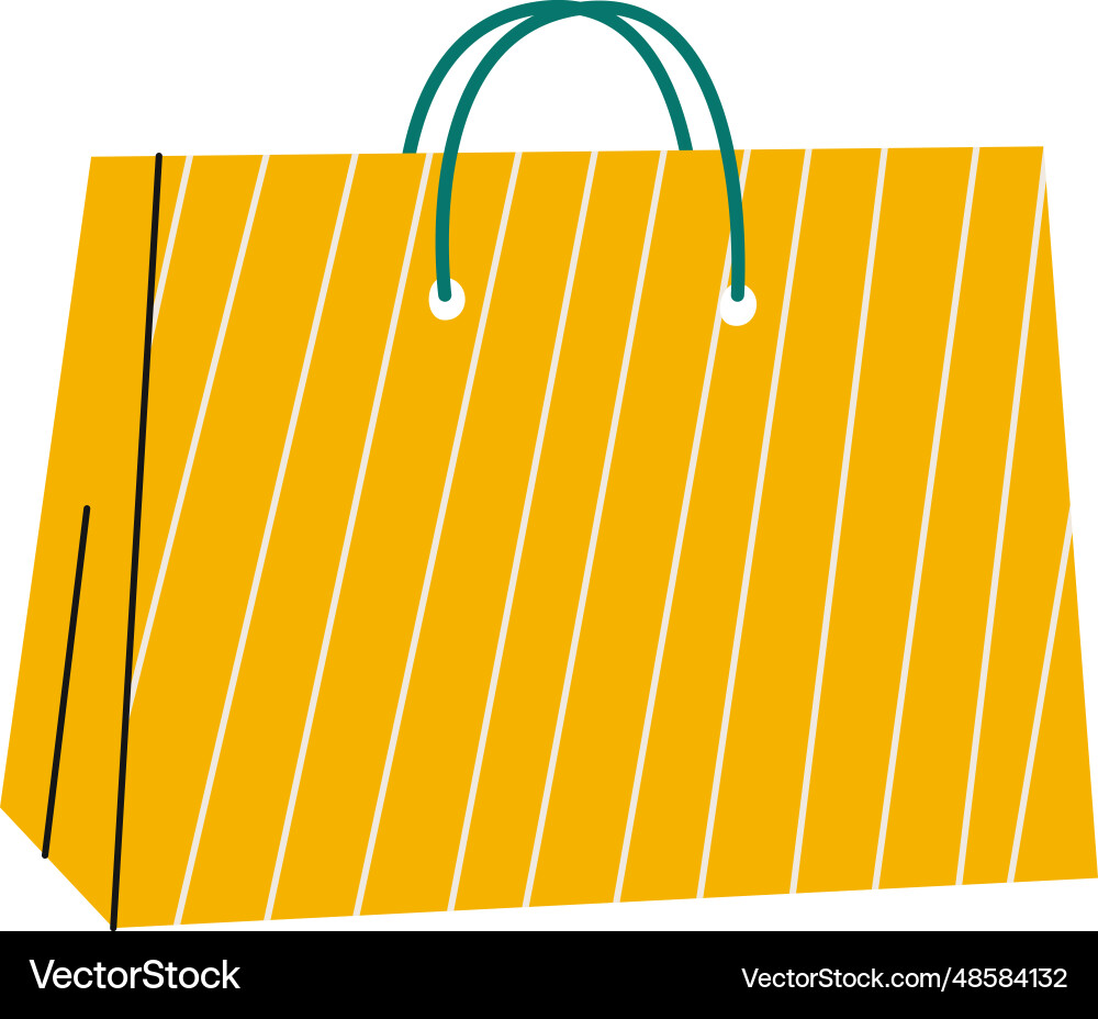 Shopping paper bag Royalty Free Vector Image - VectorStock