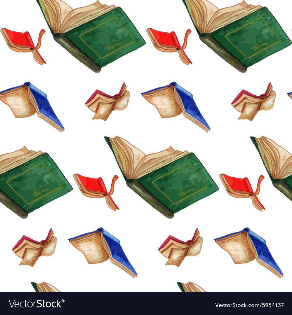 Book pattern Royalty Free Vector Image - VectorStock
