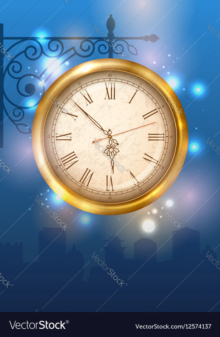 Clock Royalty Free Vector Image - VectorStock