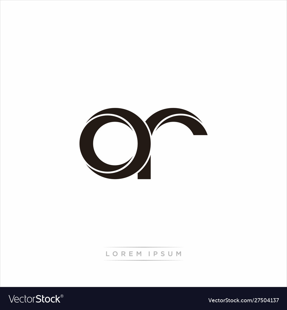 Initial letter split lowercase modern monogram Vector Image