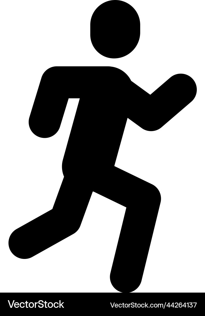 Running icon design template Royalty Free Vector Image