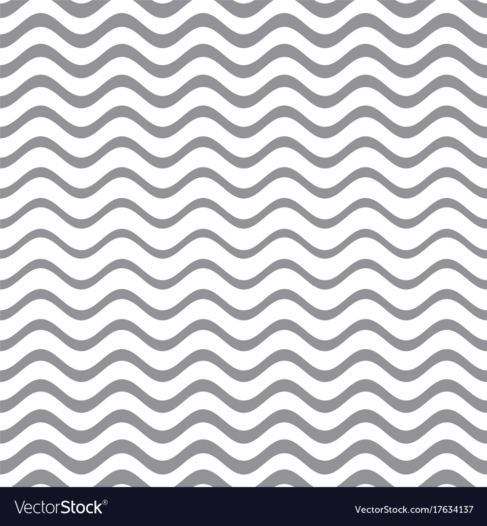 Seamless gradient wavy line pattern Royalty Free Vector