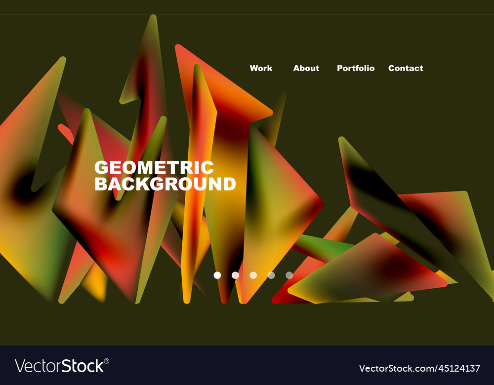 Shards shape composition abstract background web Vector Image