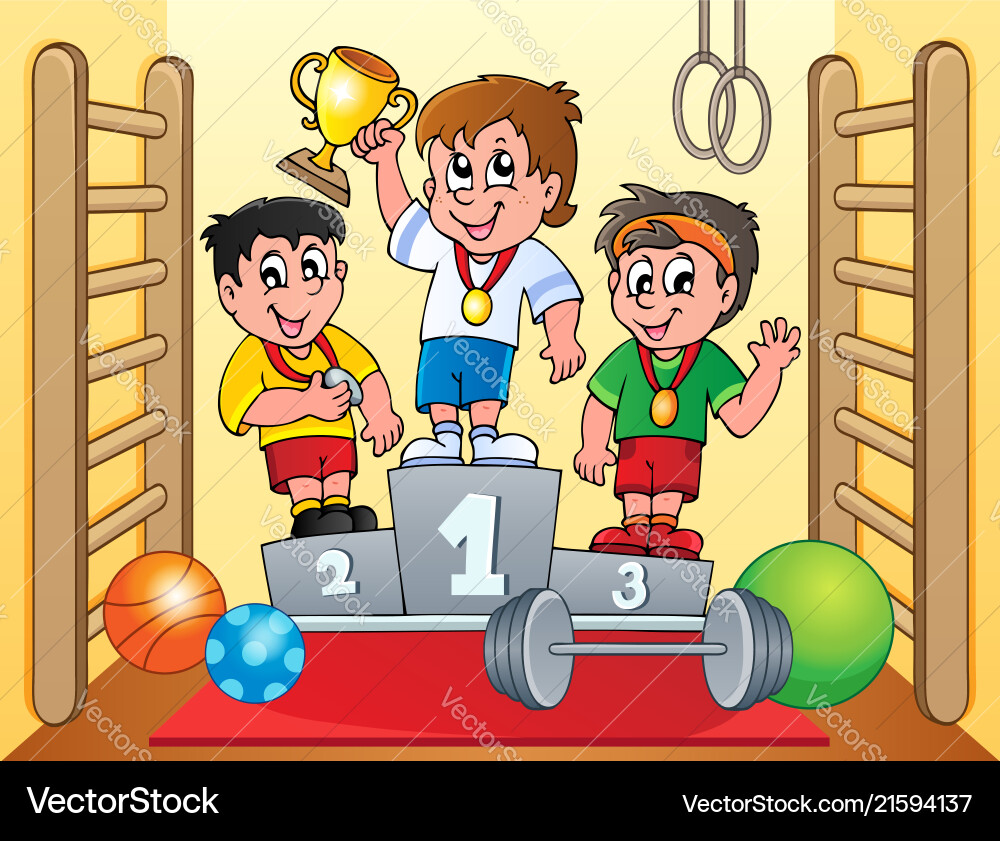 Sport and gym topic image 6 Royalty Free Vector Image