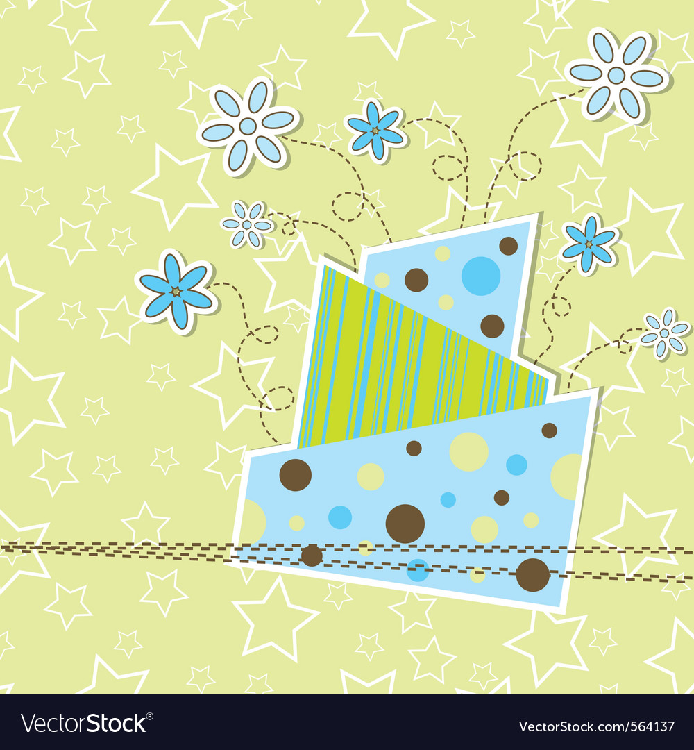 Template greeting card eps10 Royalty Free Vector Image