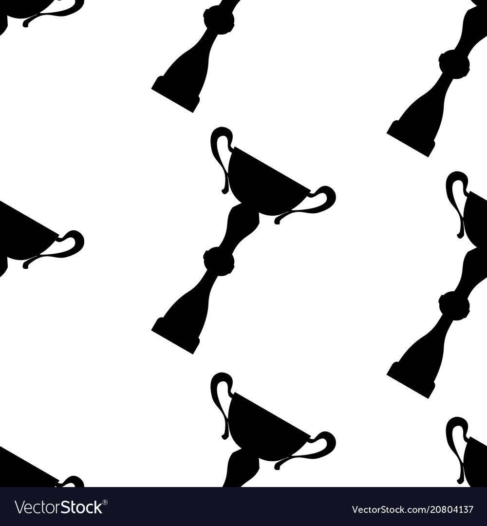 Winner trophy cup seamless pattern Royalty Free Vector Image