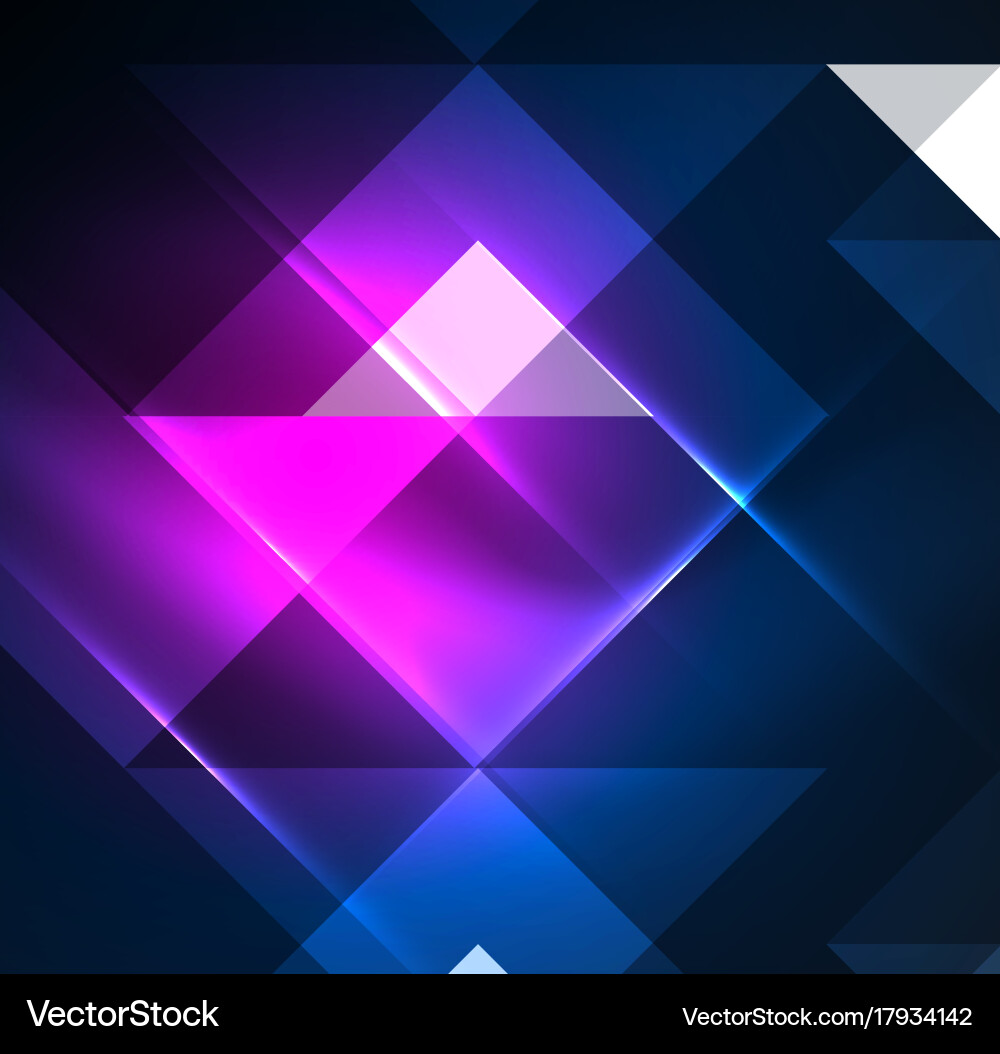 Cosmic electric background with shiny glowing Vector Image