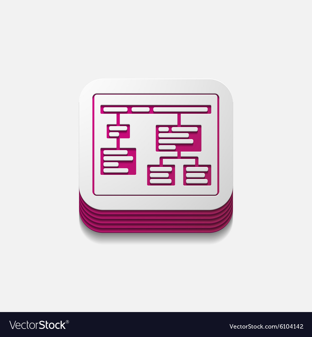 Square button chart Royalty Free Vector Image - VectorStock
