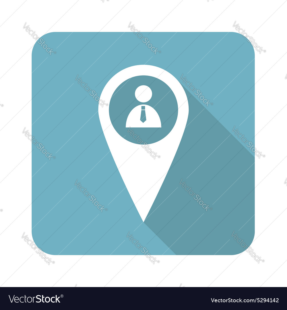 Square user pointer icon Royalty Free Vector Image