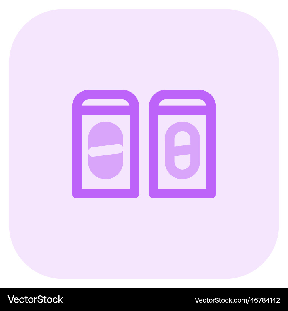 Steel canister a storage for rationing Royalty Free Vector