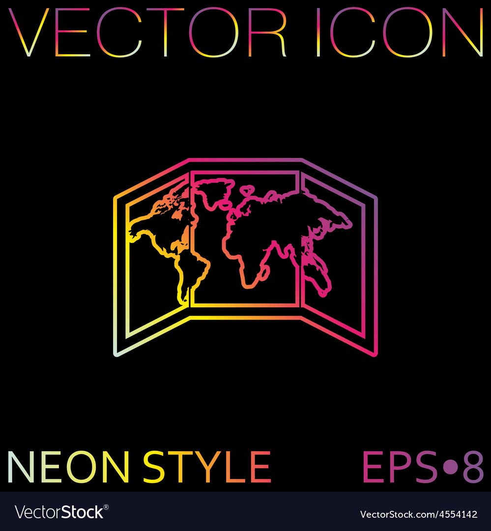 World map-countries Royalty Free Vector Image - VectorStock