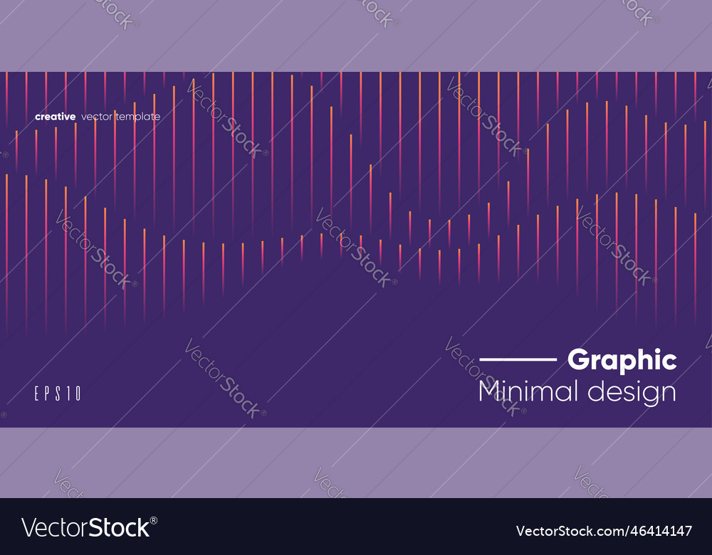 Abstract background with wavy linear pattern Vector Image