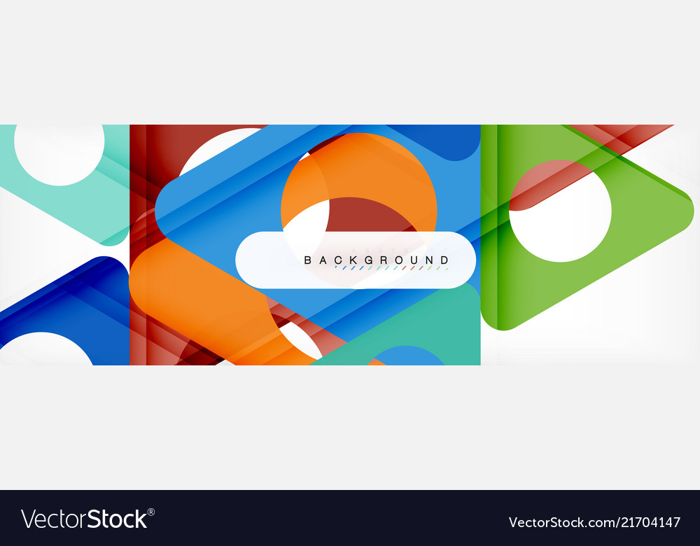 Abstract geometric background modern overlapping Vector Image