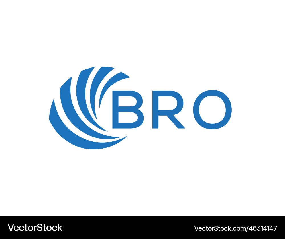 Bro abstract business growth logo design on white Vector Image
