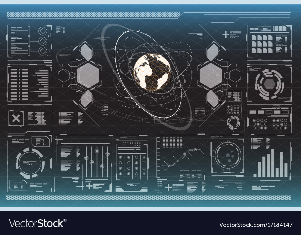 Infographic elements head-up display elements Vector Image