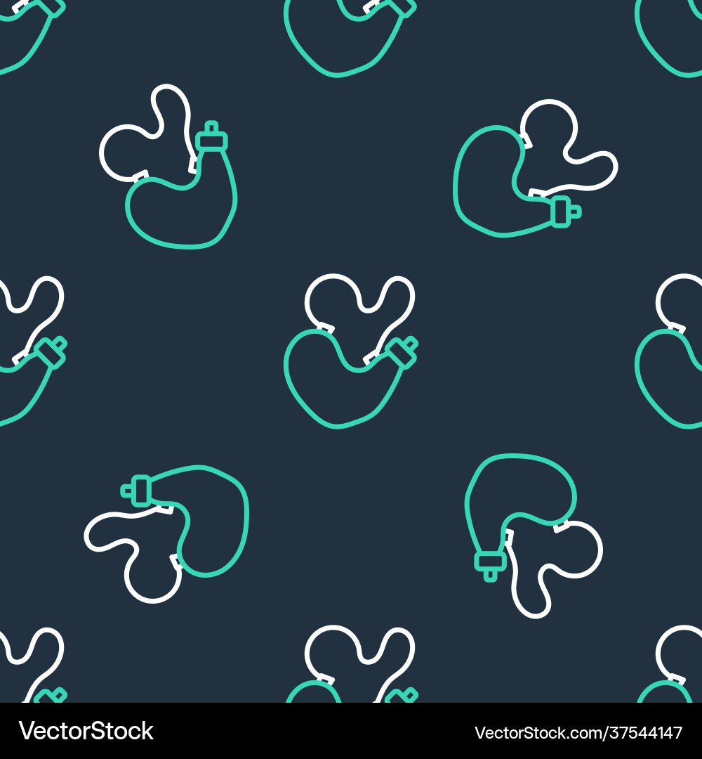 Line spanish wineskin icon isolated seamless Vector Image