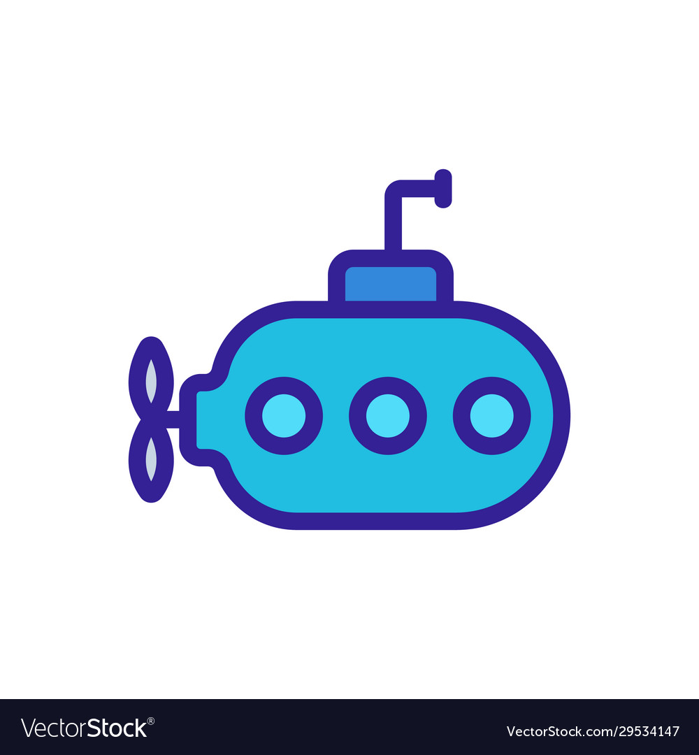 Periscope submarine icon isolated contour Vector Image Periscope submarine icon isolated contour Vector Image